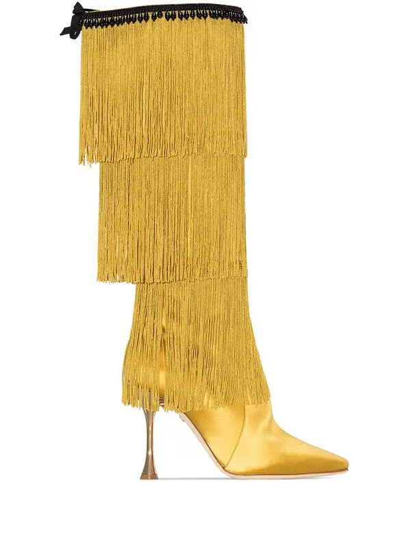 Manolo Blahnik Flequillohi 105mm Calf-length Boots