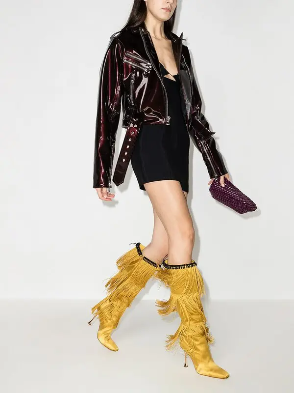 Manolo Blahnik Flequillohi 105mm Calf-length Boots