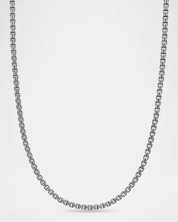 David Yurman Double Box Chain Necklace - Silver