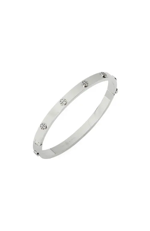 Tory Burch Thin Icon Hinge Bracelet - Silver