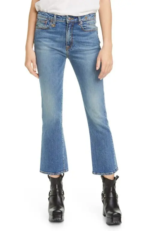 R13 High-waist Kick Fit Crop Jeans - Jasper Stretch