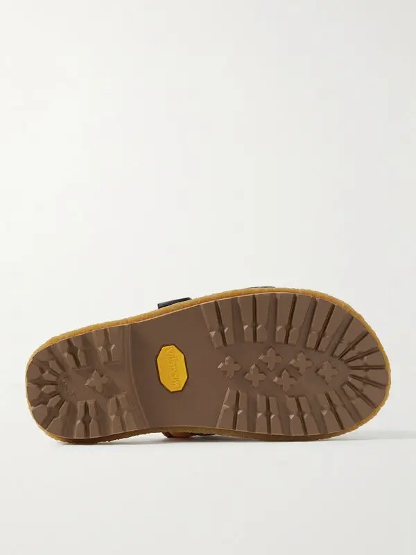 Moncler Suicoke 1952 Moto Mountain Slides - Brown