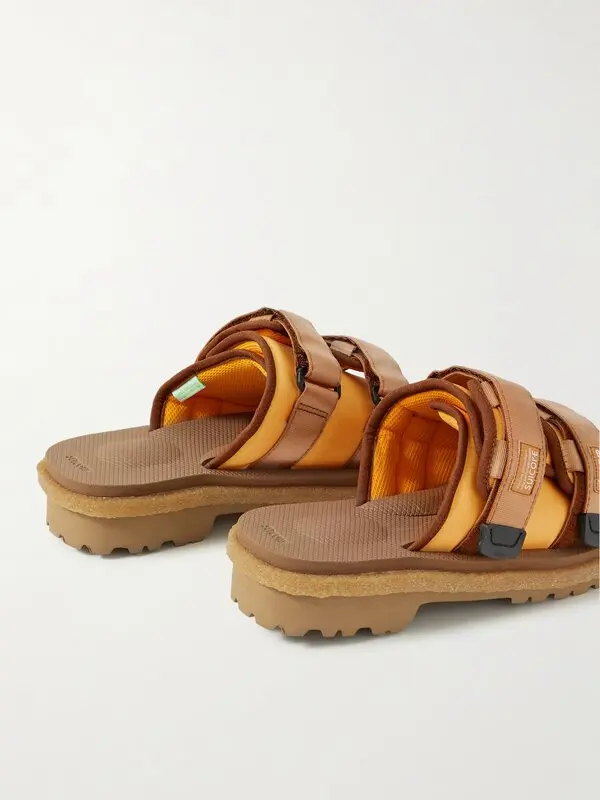 Moncler Suicoke 1952 Moto Mountain Slides - Brown