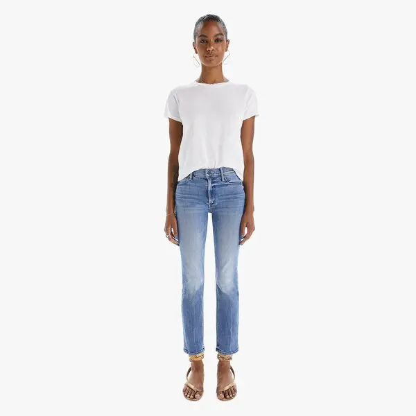 MOTHER The Mid Rise Dazzler Ankle We The Animals Jeans - Blue