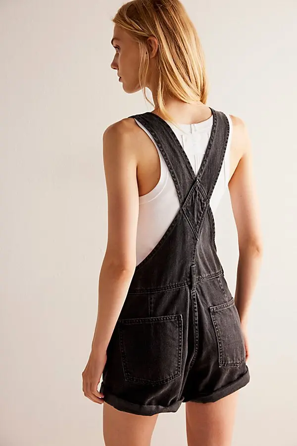 Free People We The Free Ziggy Shortalls - Mineral Black