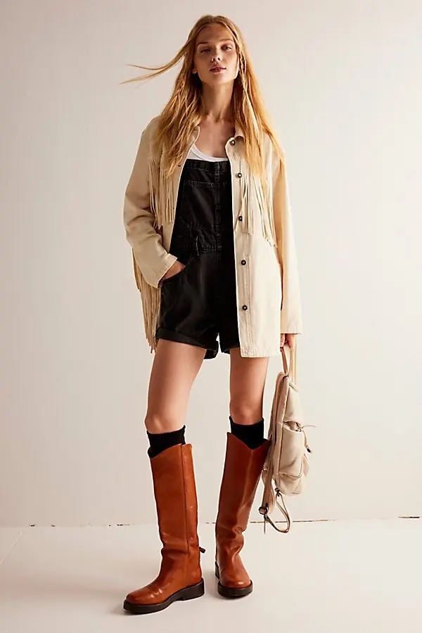 Free People We The Free Ziggy Shortalls - Mineral Black