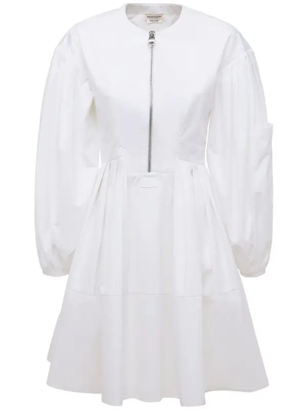 Alexander McQueen Cotton Mini Dress