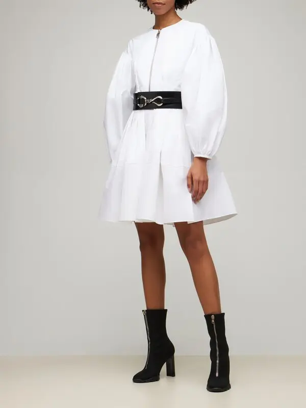 Alexander McQueen Cotton Mini Dress