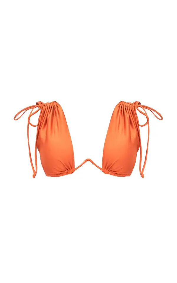 ANDREA IYAMAH Menasa Bikini Top - Orange