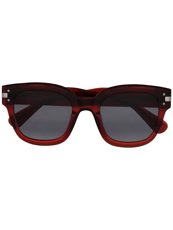 Amiri Logo-plaque Sunglasses - Red