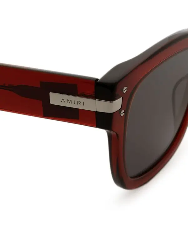 Amiri Logo-plaque Sunglasses - Red