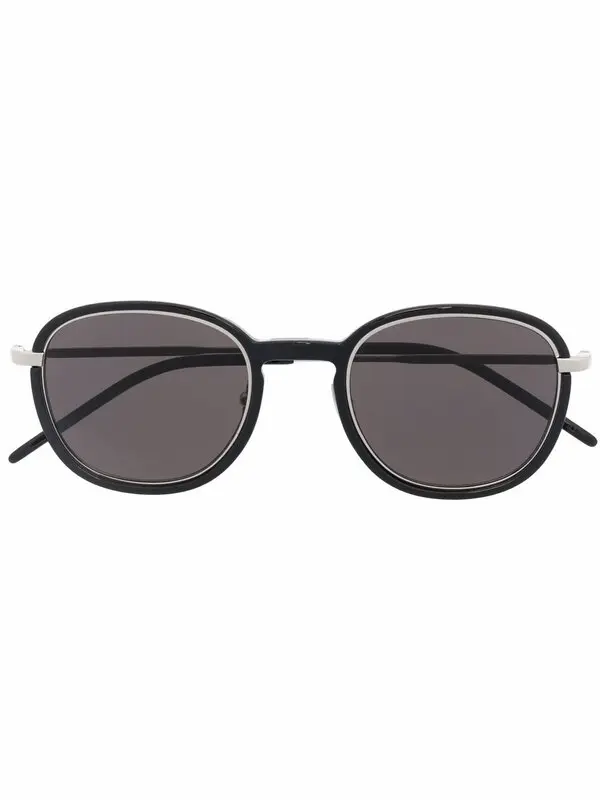 Saint Laurent Sl436 Round-frame Sunglasses - Black