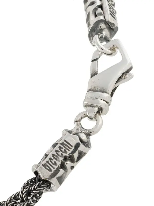 Emanuele Bicocchi Sterling Chain Plait Bracelet