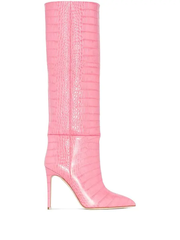 Paris Texas Crocodile-embossed 105mm Boots