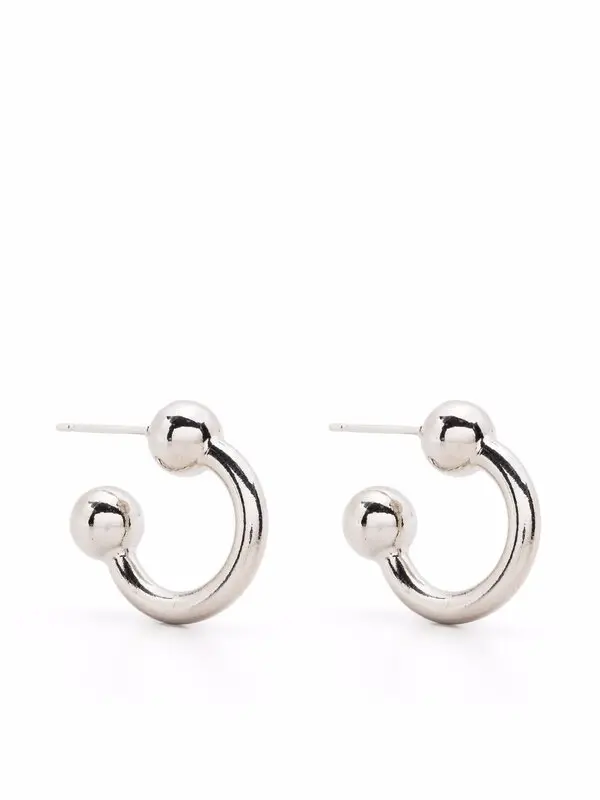 JUSTINE CLENQUET Devon Small -tone Hoop Earrings - Silver