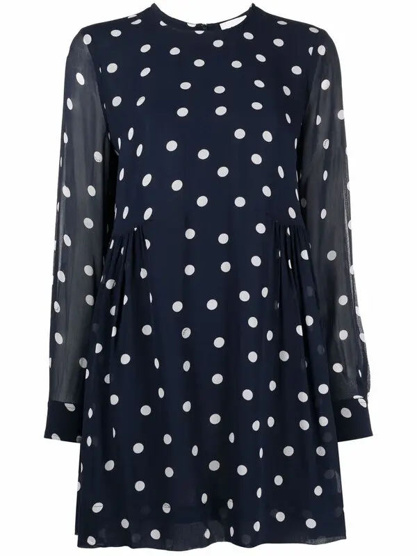 GANNI Polka-dot Mini Dress