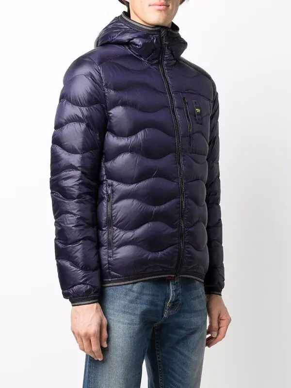BLAUER. Quilted Down Jacket - Blue