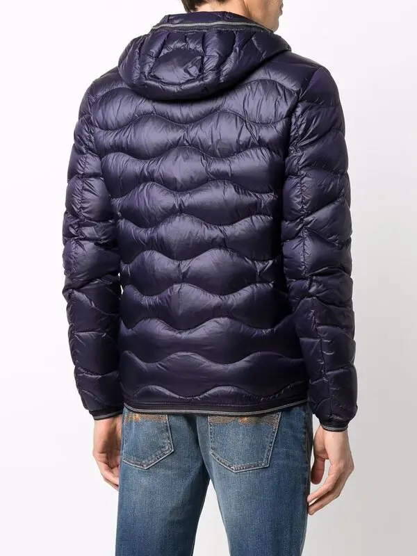 BLAUER. Quilted Down Jacket - Blue