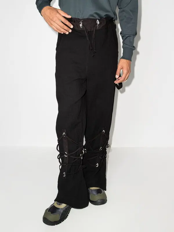 Kiko Kostadinov Frederick Drawstring-Ankle Trousers In Black - 81