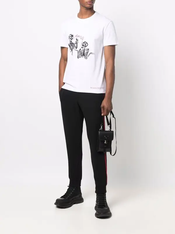 Alexander McQueen Skeleton Logo-print T-shirt
