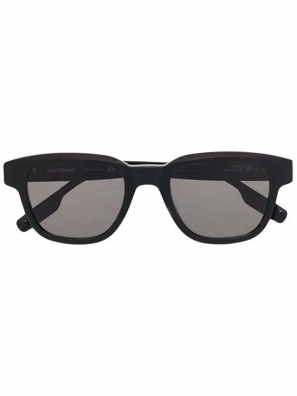 Montblanc Square-frame Sunglasses - Black
