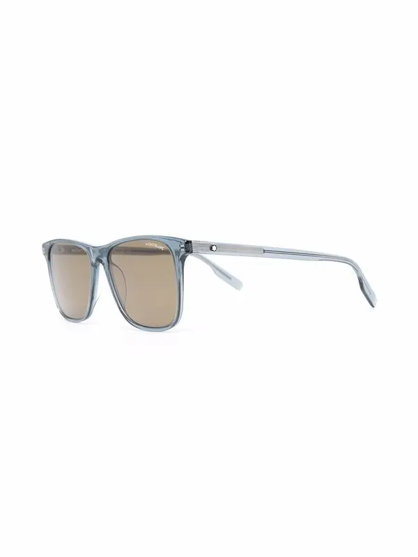 Montblanc Rectangular Tinted-lense Sunglasses
