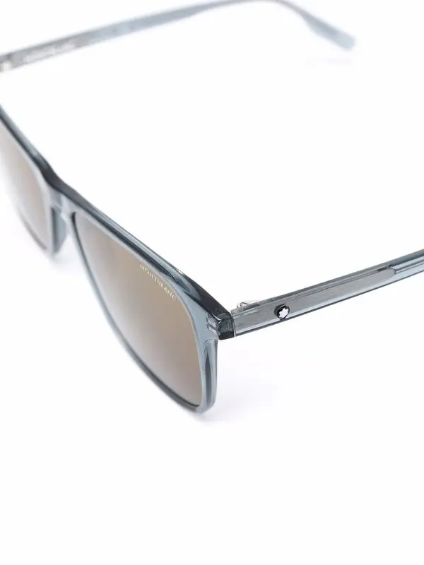 Montblanc Rectangular Tinted-lense Sunglasses