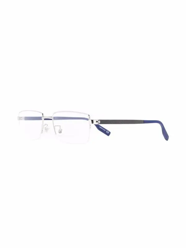 Montblanc Matte Effect Rectangle Frame Eyeglasses