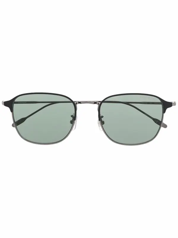 Montblanc Tinted Square-frame Sunglasses - Black