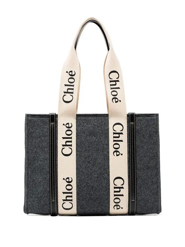 Chloé Medium Woody Felted Tote Bag