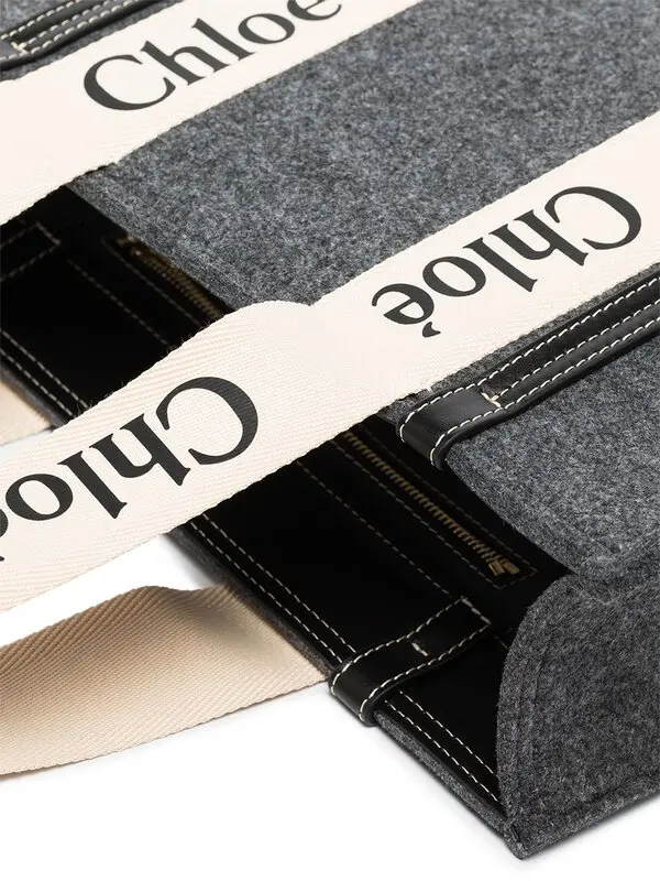 Chloé Medium Woody Felted Tote Bag