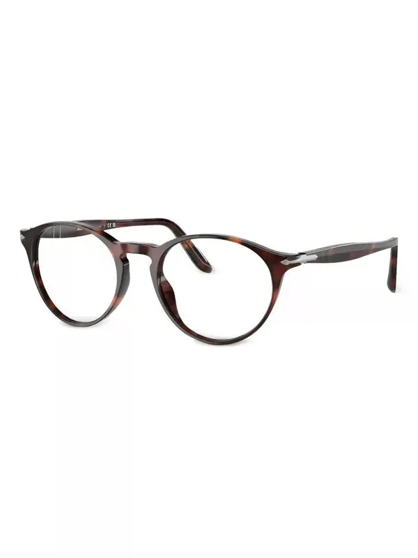 Persol Round-frame Eyeglasses - Brown