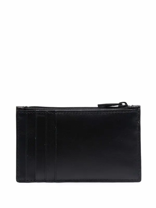 Alexander McQueen Logo Print Leather Wallet