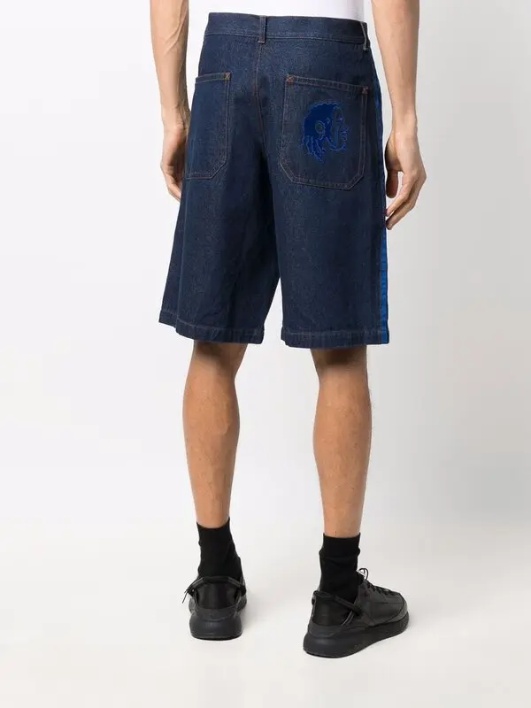 Adidas X Kerwin Frost Ogo-patch Denim Shorts