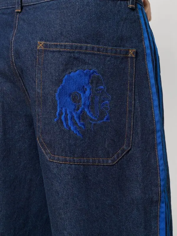 Adidas X Kerwin Frost Ogo-patch Denim Shorts