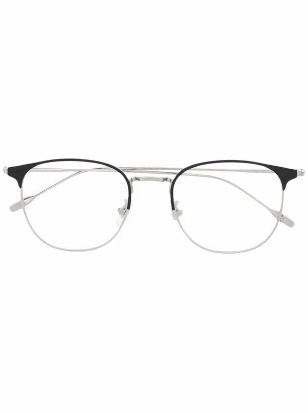 Montblanc Matte-effect Round-frame Glasses