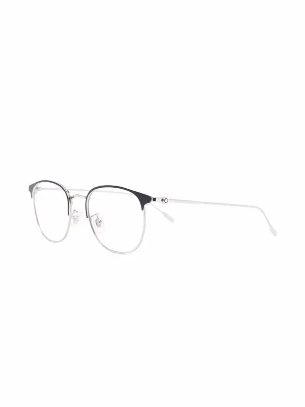 Montblanc Matte-effect Round-frame Glasses