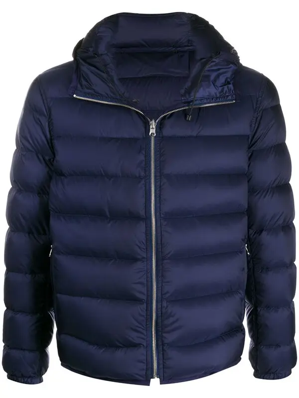 TEN C Quilted Puffer Jacket - Blue