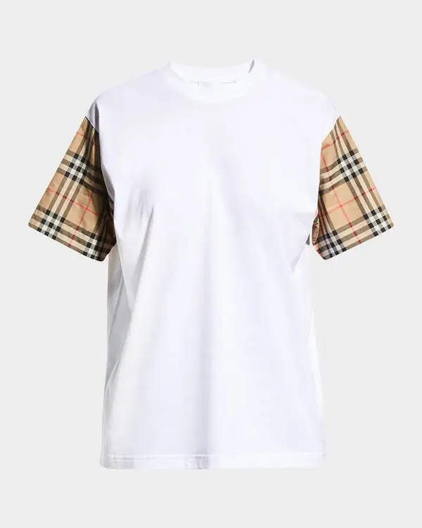 Burberry Vintage Check Oversized T-Shirt White Editorialist