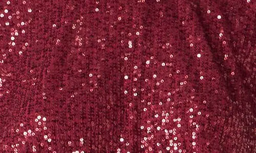 Endless Rose Sequin Top - Bordeaux