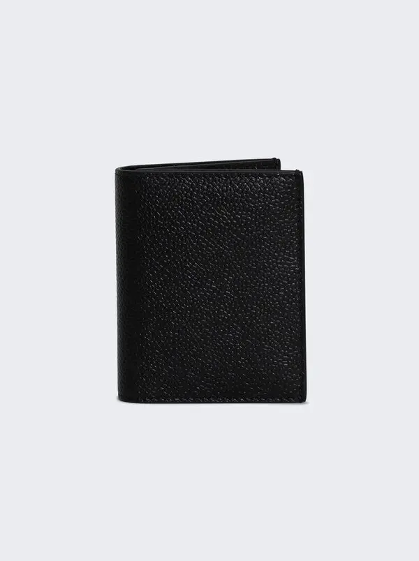 Thom Browne Pebble Grain Double Card Holder - Black