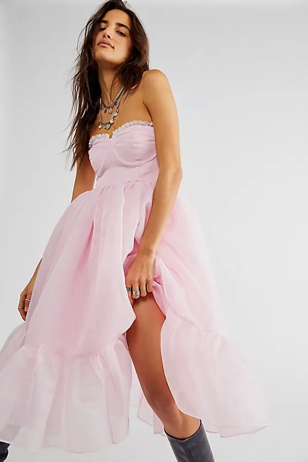 Selkie French Corset Dress - Ballerina | Editorialist