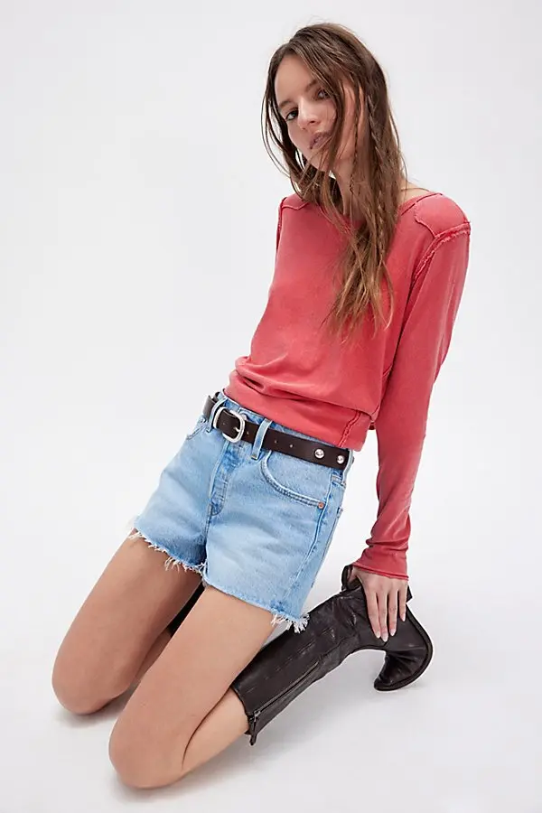 LEVI'S 501 High-rise Denim Shorts - No Referee Short