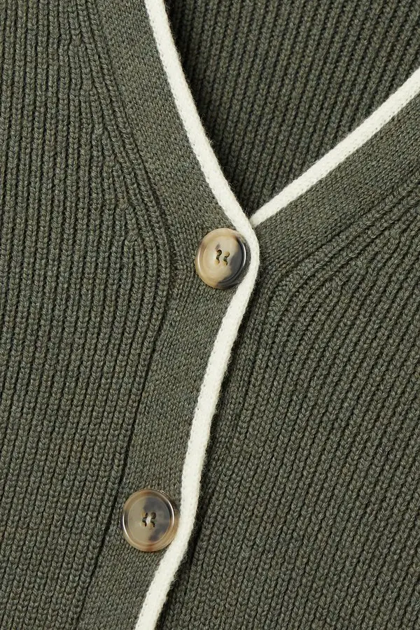 Loewe Ribbed Wool-blend Cardigan