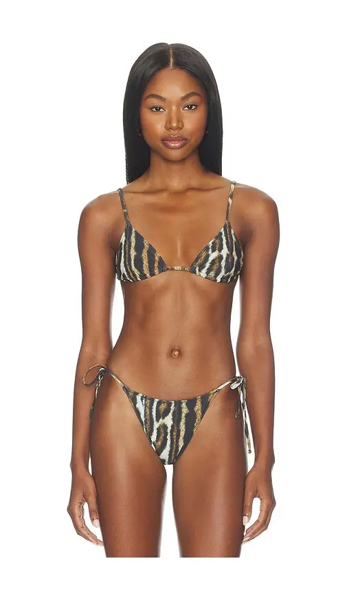 TROPIC OF C Equator Bikini Top - Ocelot