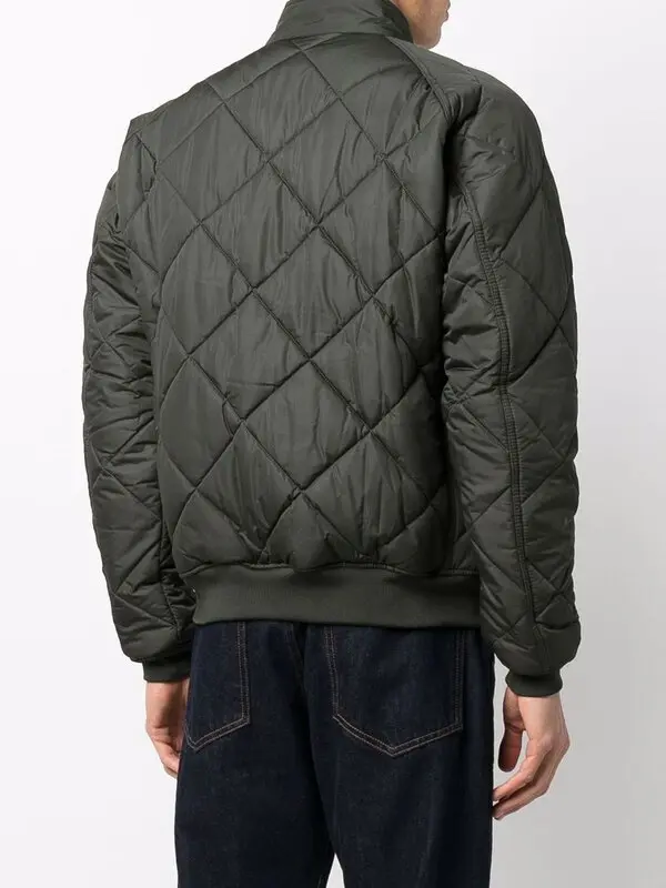 BARBOUR INTERNATIONAL Logo-patch Zip-up Quilted Jacket