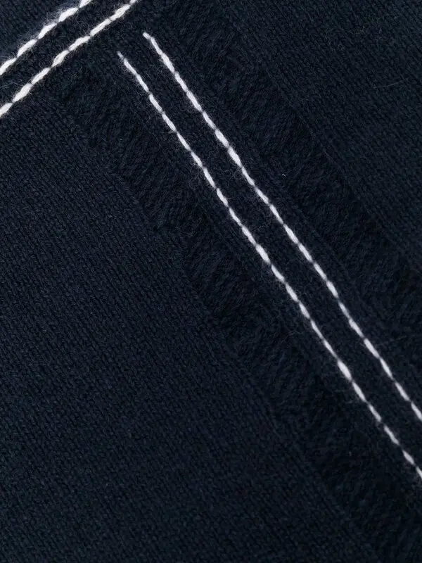 BARRIE Draped-strap Cashmere Foulard