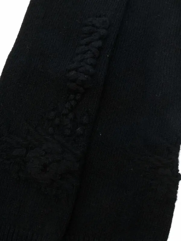 BARRIE Cashmere Mittens - Black