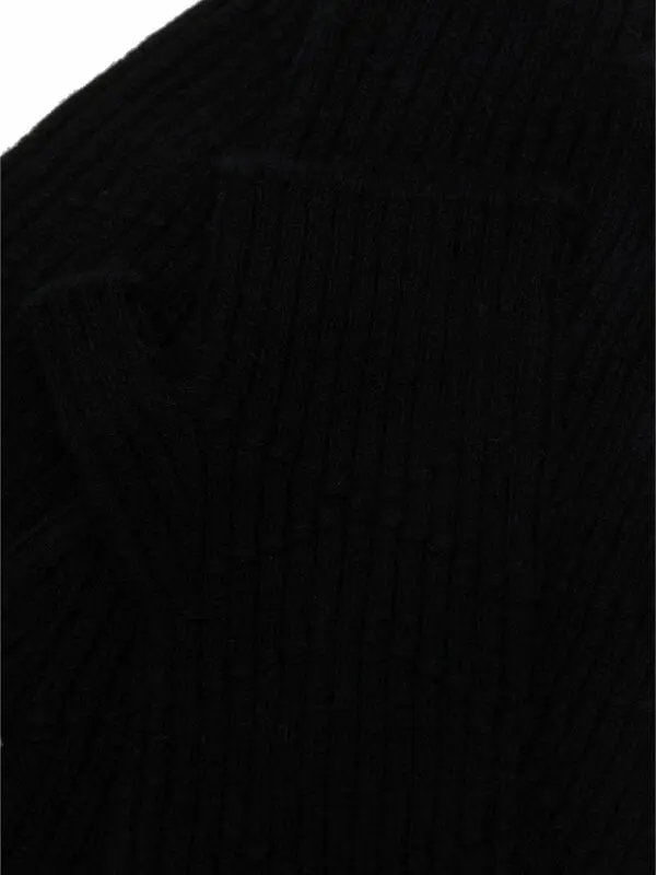 BARRIE Cashmere Fingerless Gloves - Black