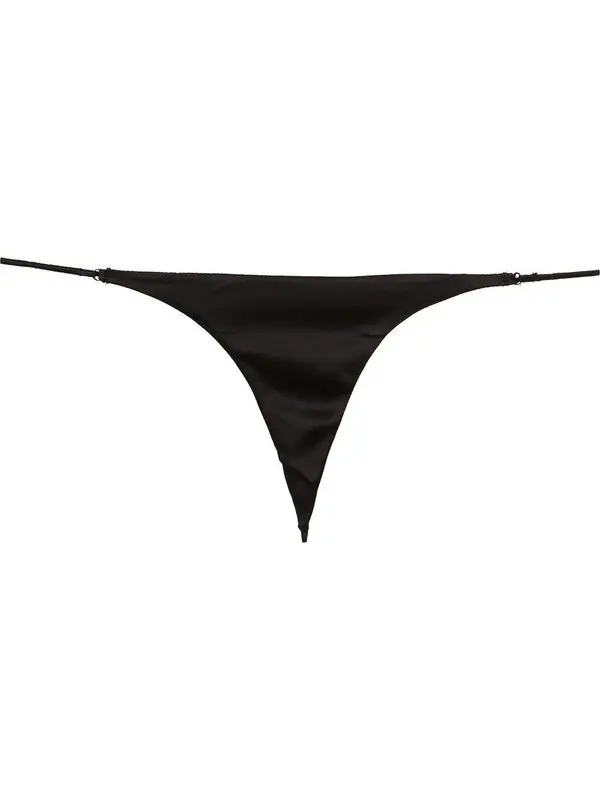 Fleur Du Mal Luxe' V-string - Black